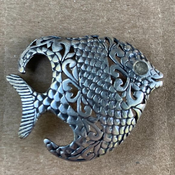 Unk | Jewelry | Beautiful Intricate Vintage Sterling Silver Textured ...